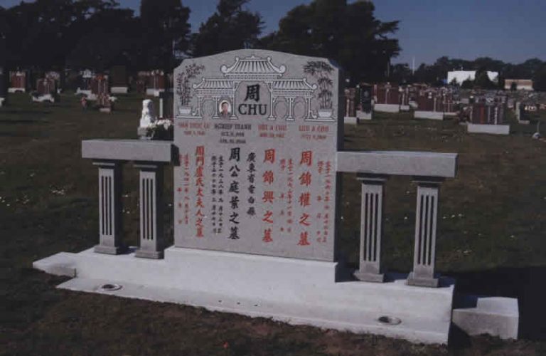 Asian Headstones, Gravestones, Memorials | Bay Area, San Francisco, San ...